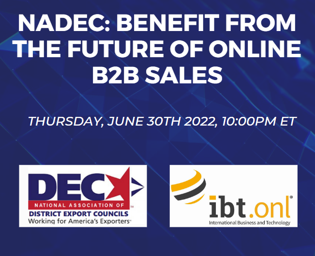 NADEC Benefit From the Future of Online B2B Sales Webinar
